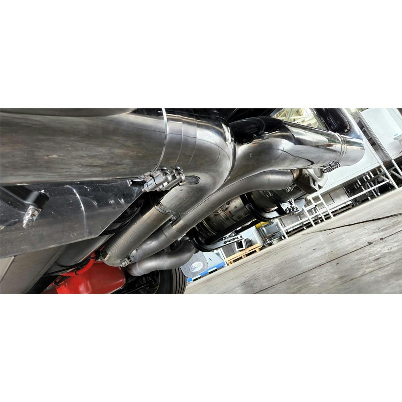 Peterbilt 389 2018+ 7" Chrome Plated Stainless Steel DPF Shift Exhaust ...