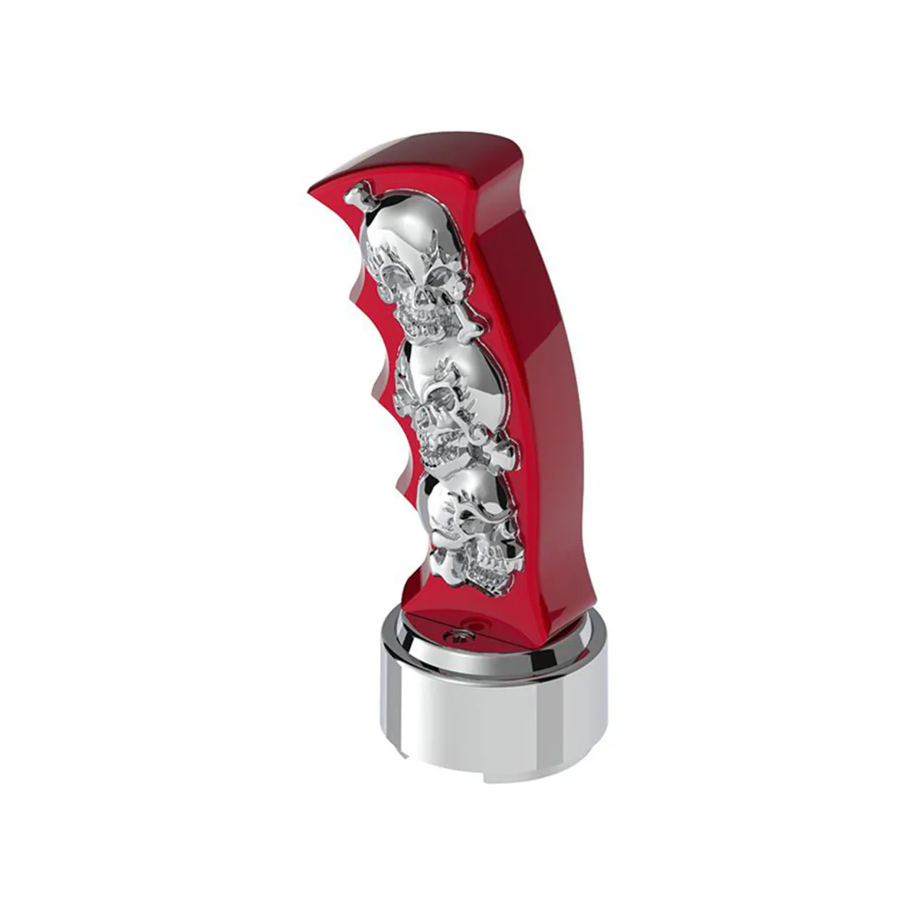Chrome Skull Pistol Grip Shift Knob With 9/10 Speed Adapter - Raney's ...