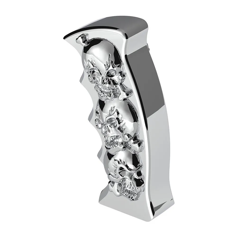 Chrome Skull Pistol Grip Thread On Shift Knob - Raney's Truck Parts