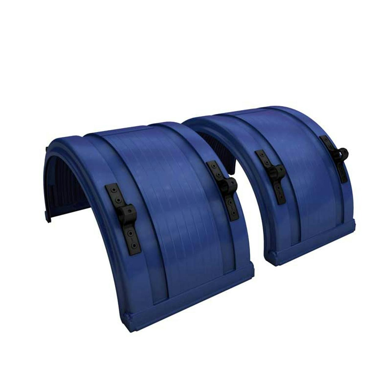 Navy Blue Spray Master Poly Truck Fenders For 22.5" Or 24.5" Wheels ...