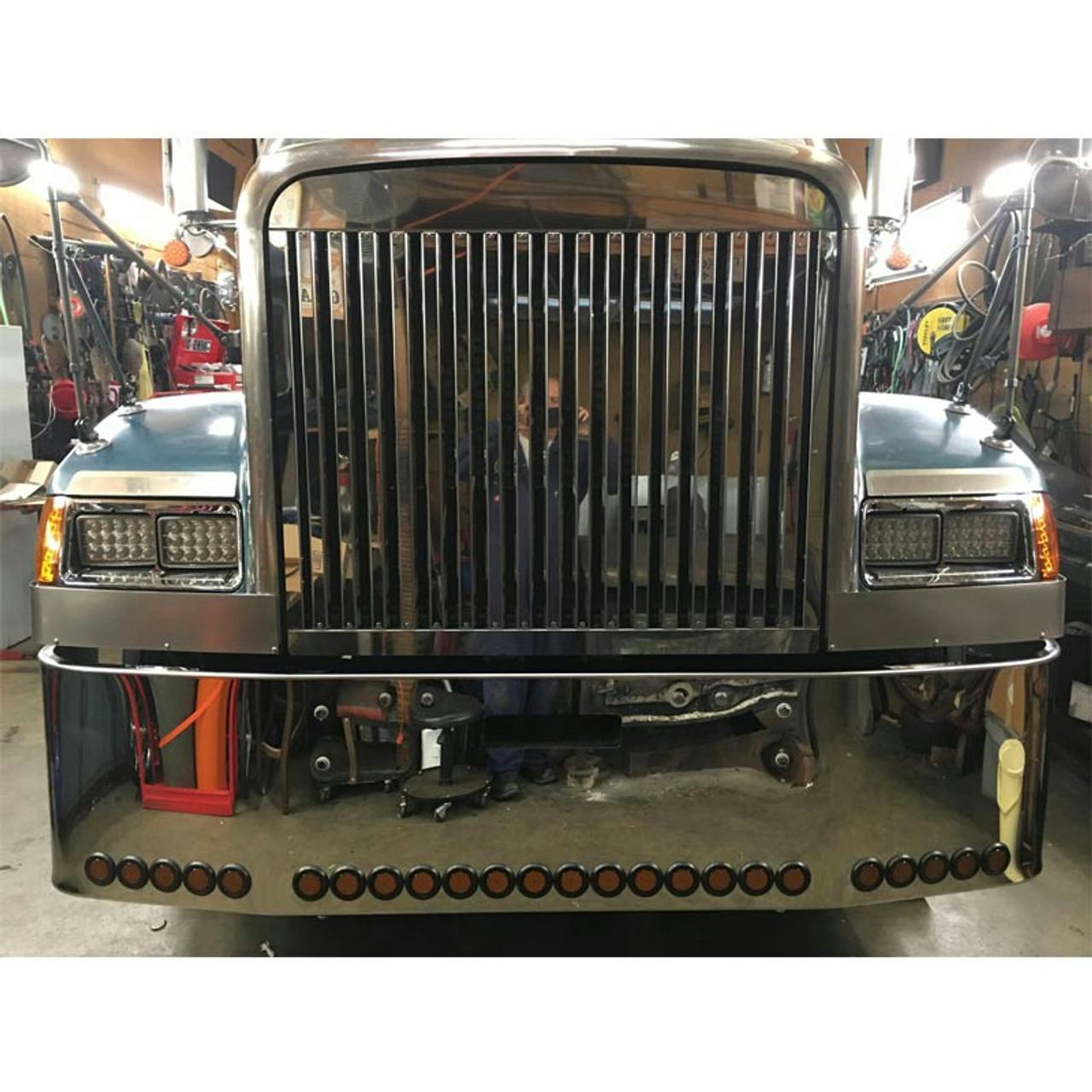 Freightliner FLD 120 112 Bumper Stainless Steel Set Back Axle By Valley ...