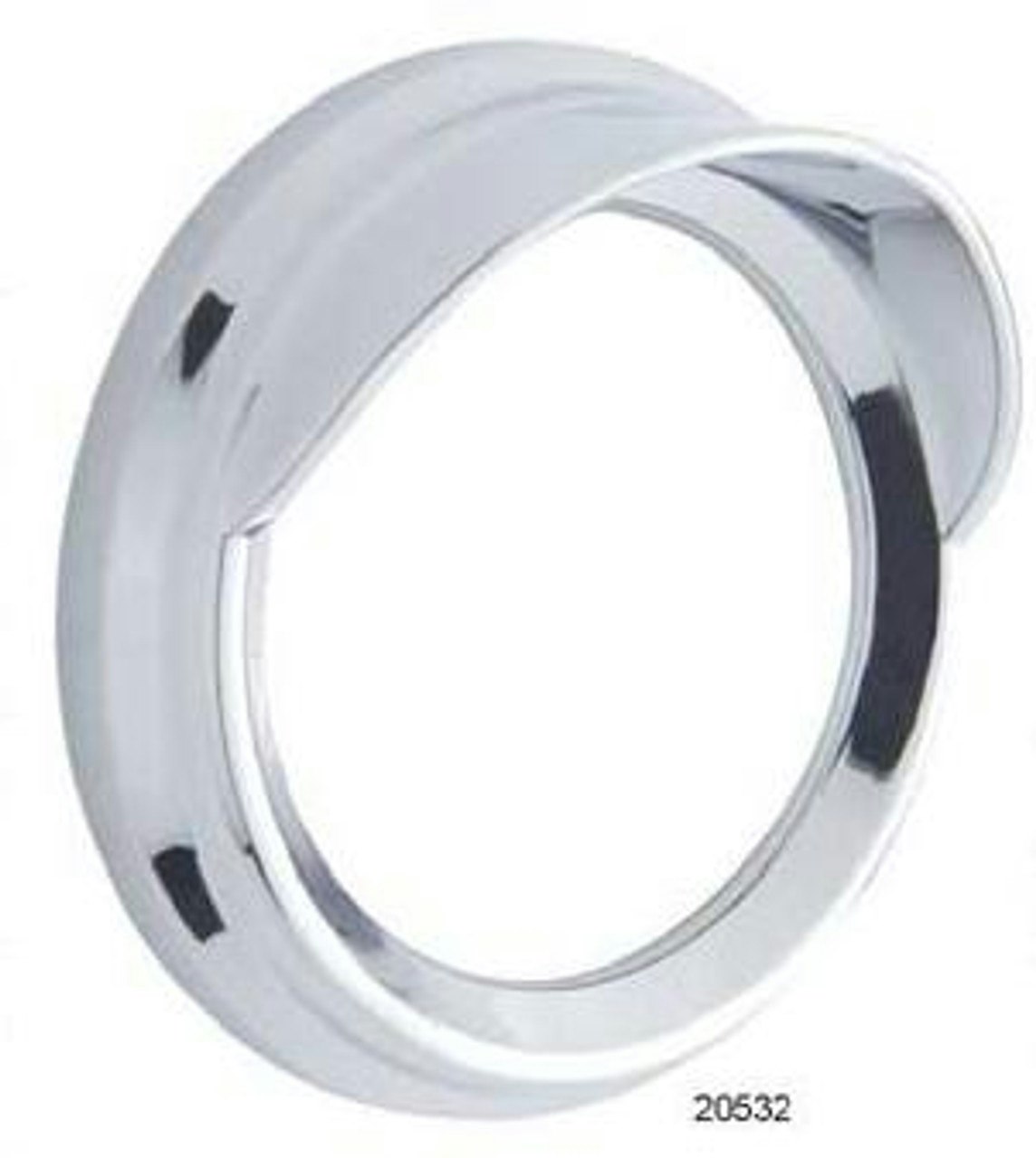 Peterbilt Kenworth Chrome Pyrometer Gauge Cover w Visor 2005 & Older ...