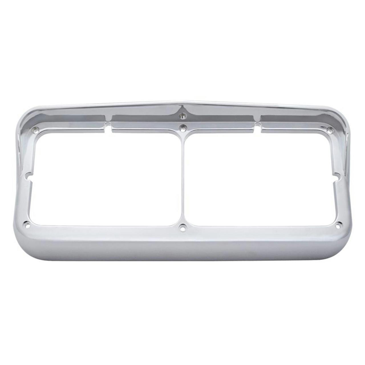 Rectangular Dual Headlight Bezel w/ Visor - Raney's Truck Parts