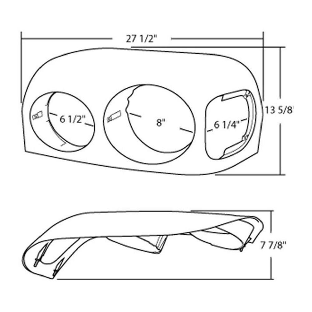 Freightliner Century Blacked Out Headlight Bezel - Raney's Truck Parts