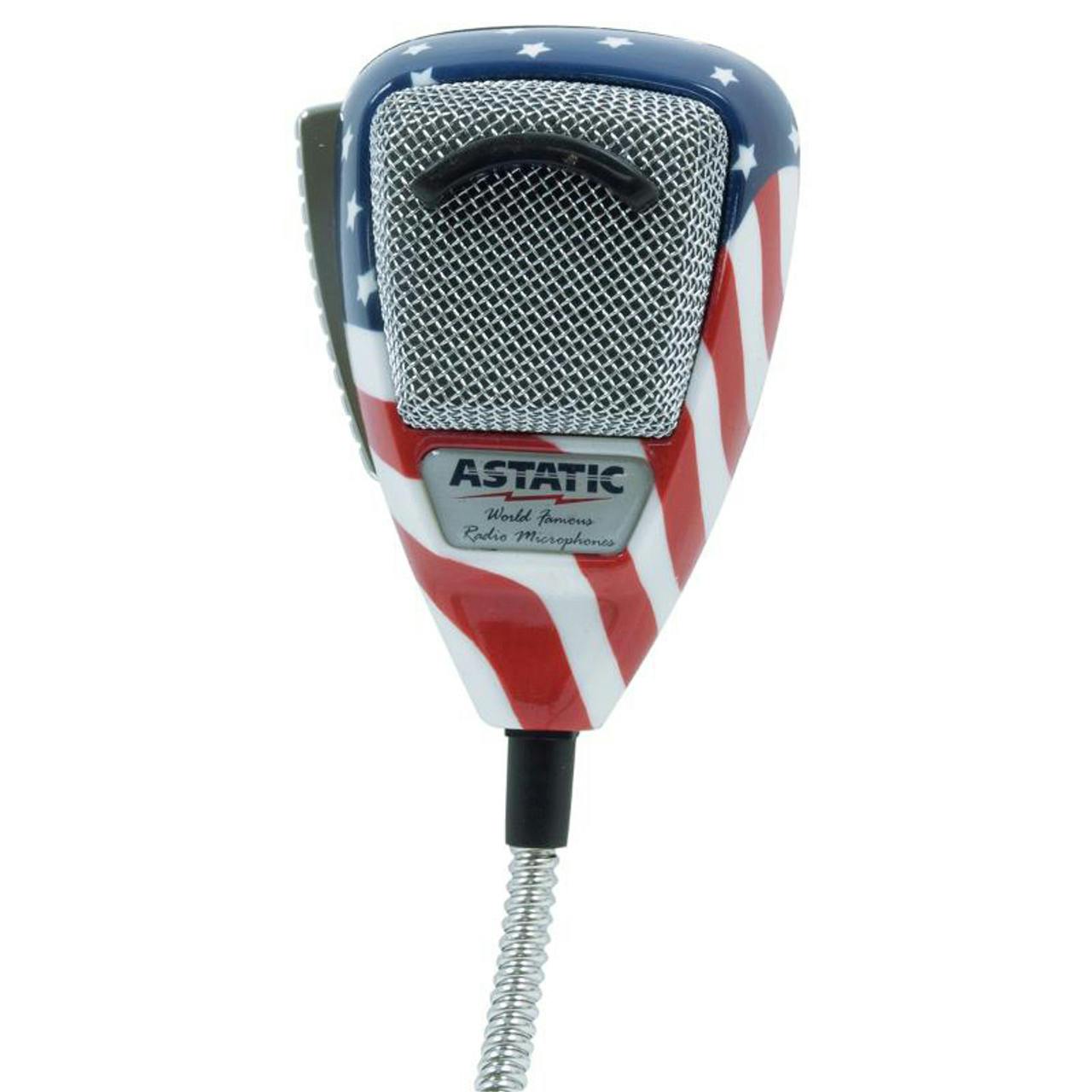 Astatic 636L Noise Canceling Stars N' Stripes CB Microphone - Raney's ...
