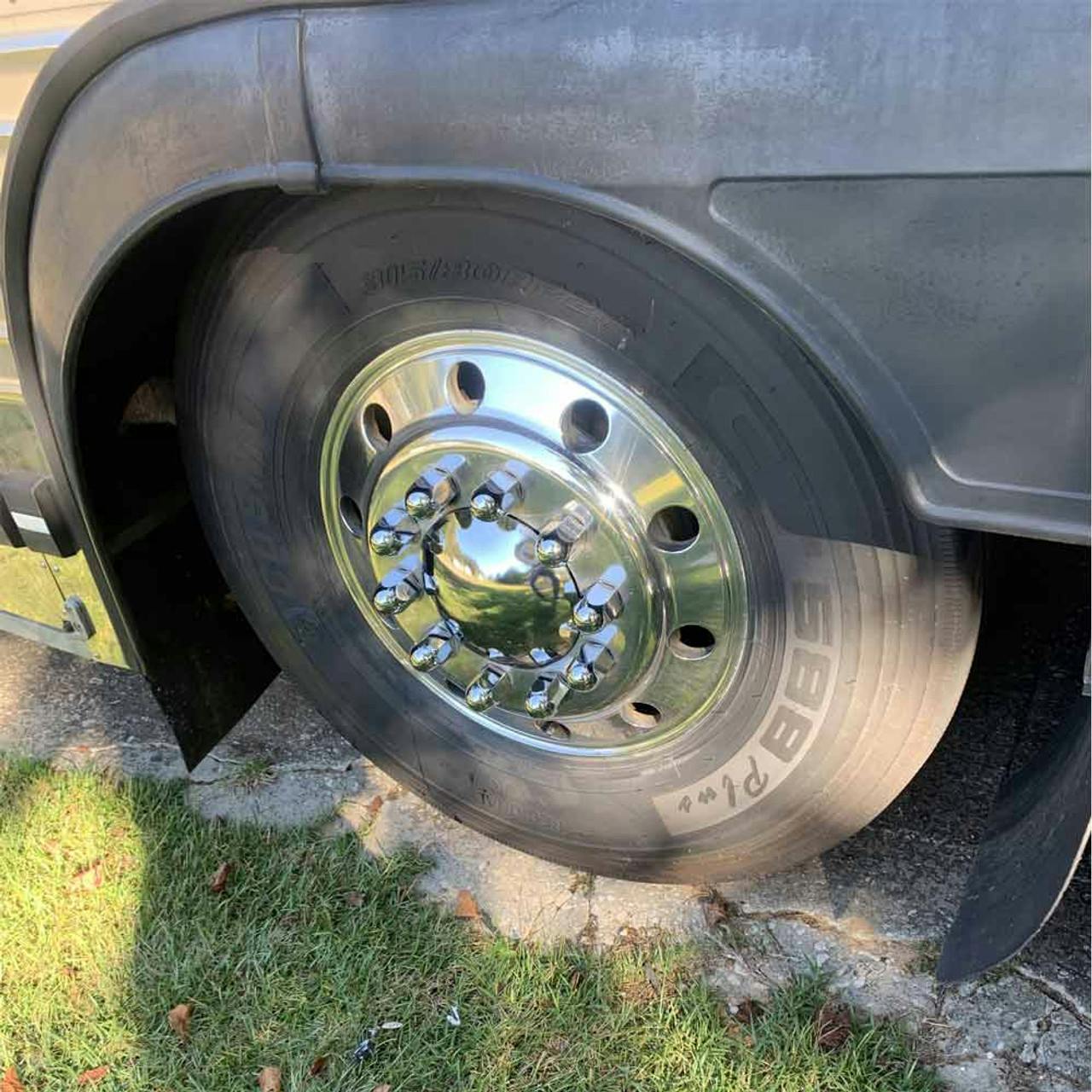 5 Notch Front Hub Cap Chrome and Stainless Steel - Raney's Truck Parts