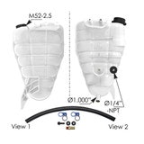 International 7000 Coolant Reservoir Tank 2591802C1 2587216C1