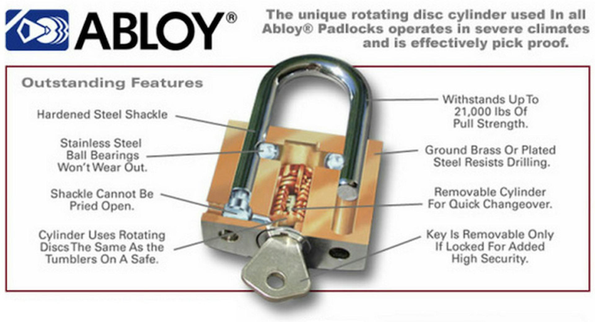 The Enforcer Abloy Padlock Shrouded 1" - Raney's Truck Parts
