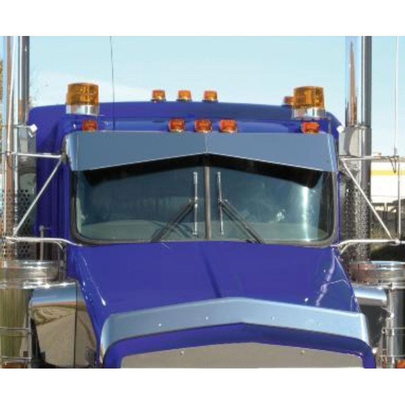 13" Kenworth W900 T800 T600 T660 T300 Drop Visor For Curved Windshield ...