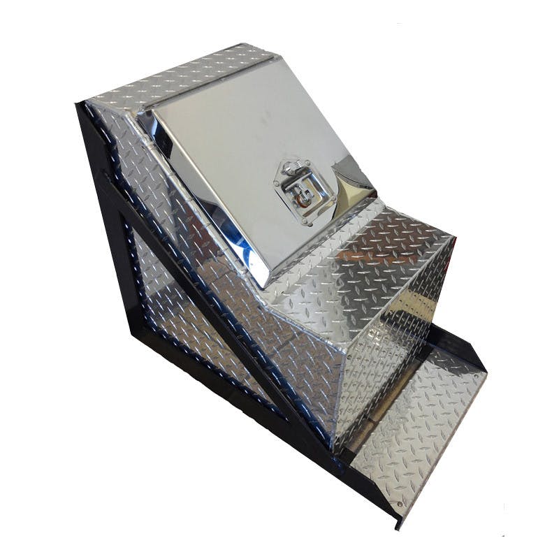 Enclosed 3 Door Aluminum Rack By Brunner Fabrication - Raney's Truck Parts