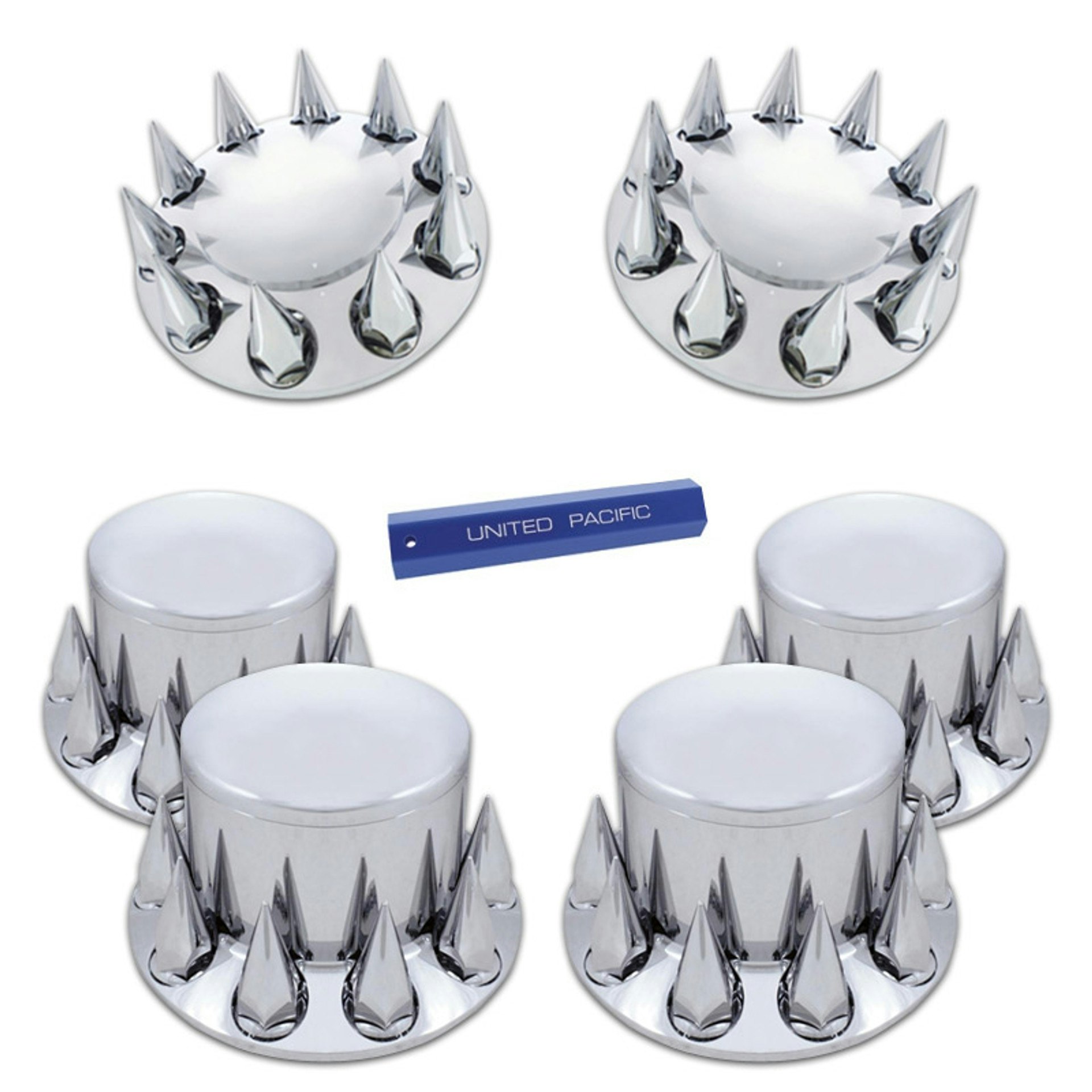 Chrome Rear Axle Wheel Cover w Hubcap & Lug Nut Covers The Gladiator ...