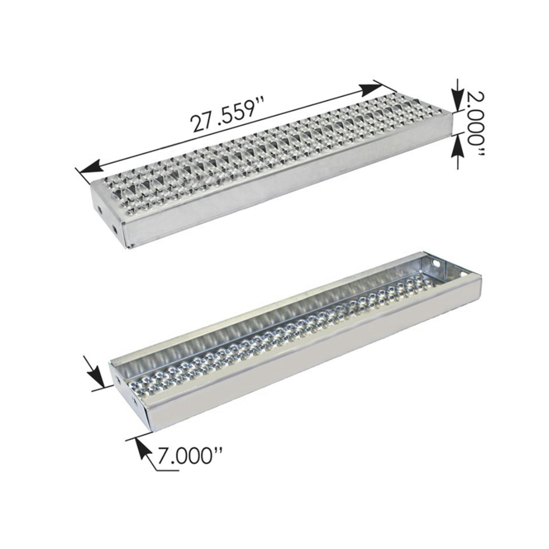 Aluminum Tank Steps for Peterbilt 370 Series With 26" Diameter Fuel ...