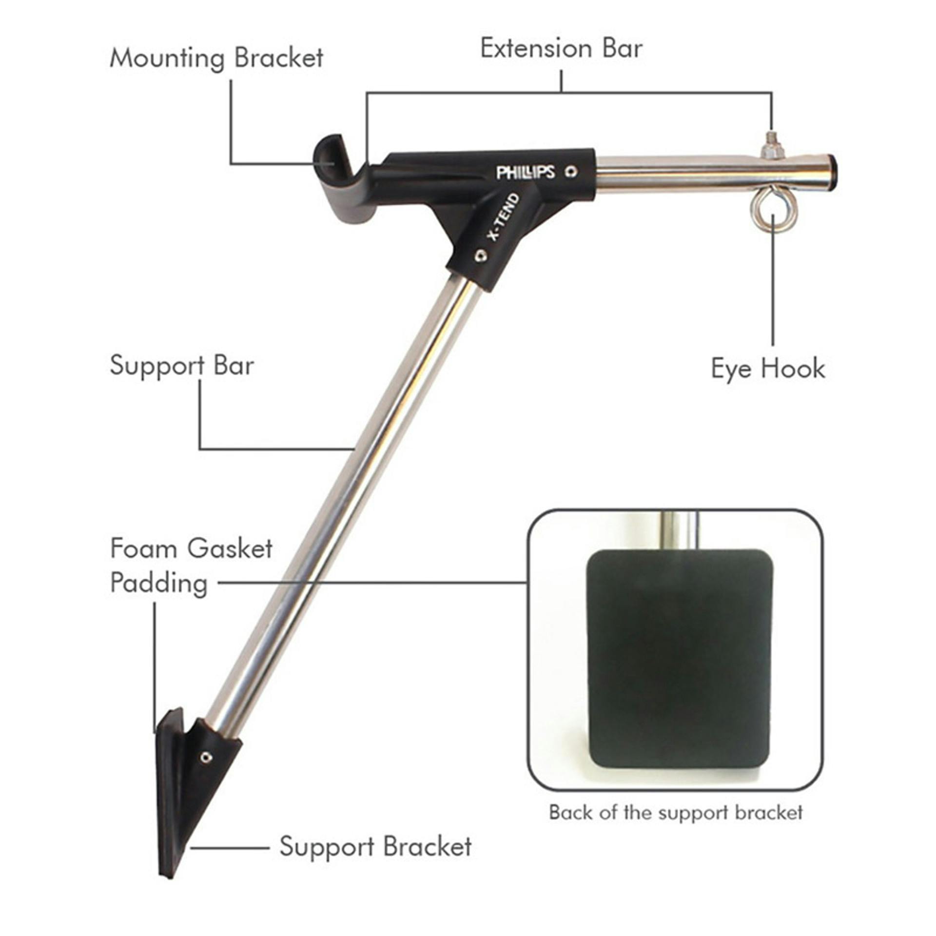 Competition Series Swivel Pogo Stick Pipe w/ Hose & Cable Holder ...