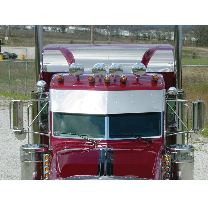 Fiberglass Peterbilt 379 388 389 Ultra Cab/Flat Top Sleeper Cap - Raney ...