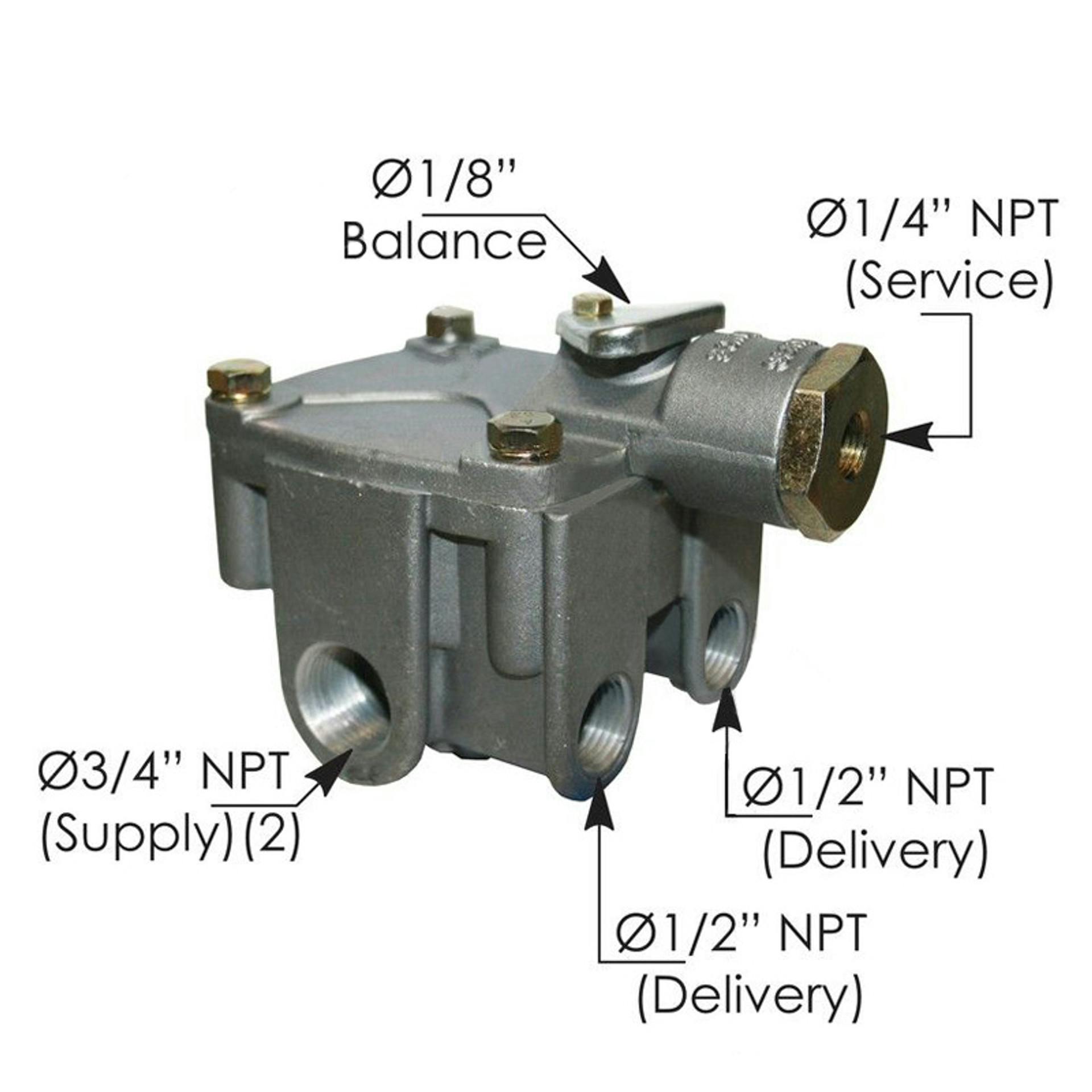 SR7 Spring Brake Valve BEN K021560 - Raney's Truck Parts