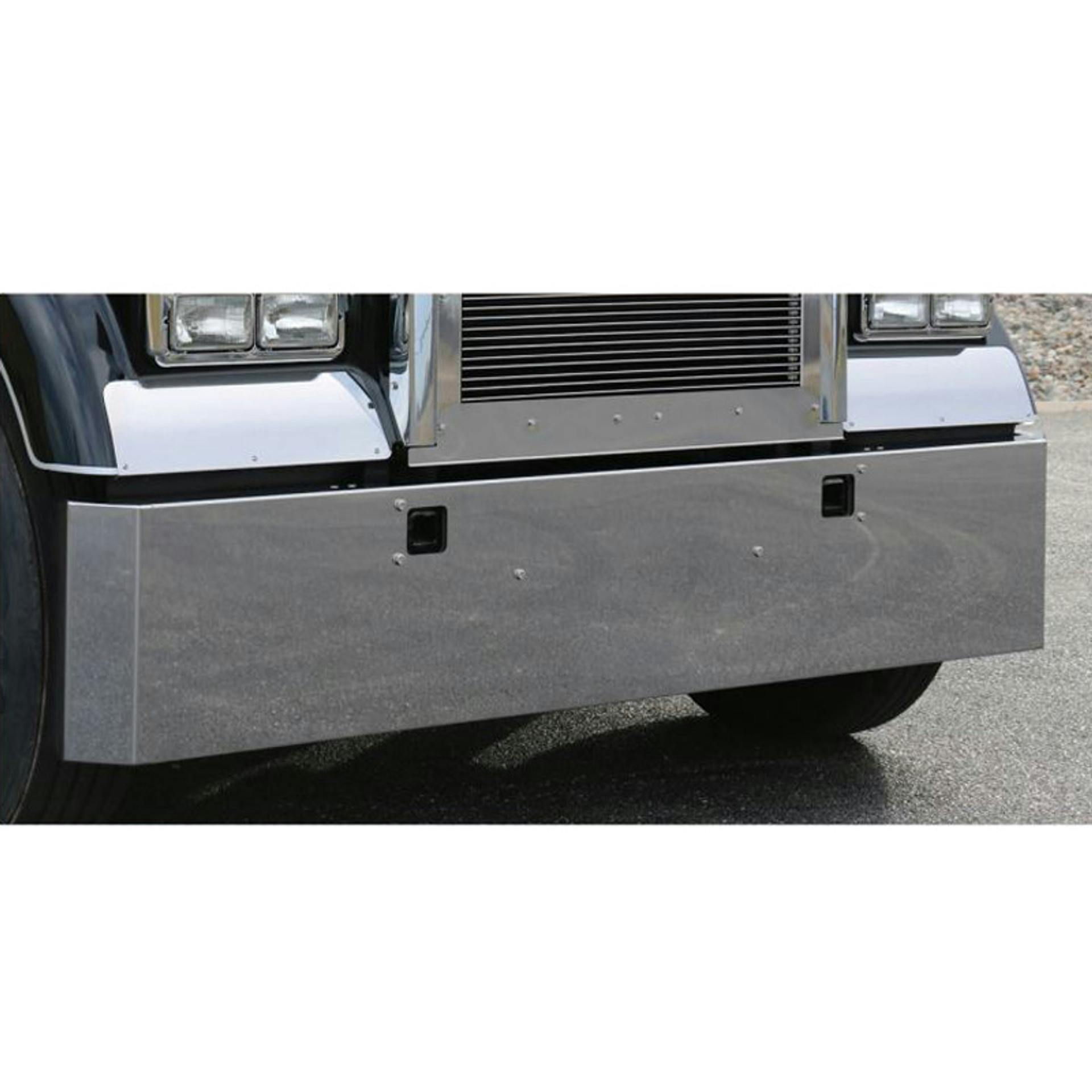 Kenworth W900L Chrome Texas Square Bumper By Valley Chrome - Raney's ...