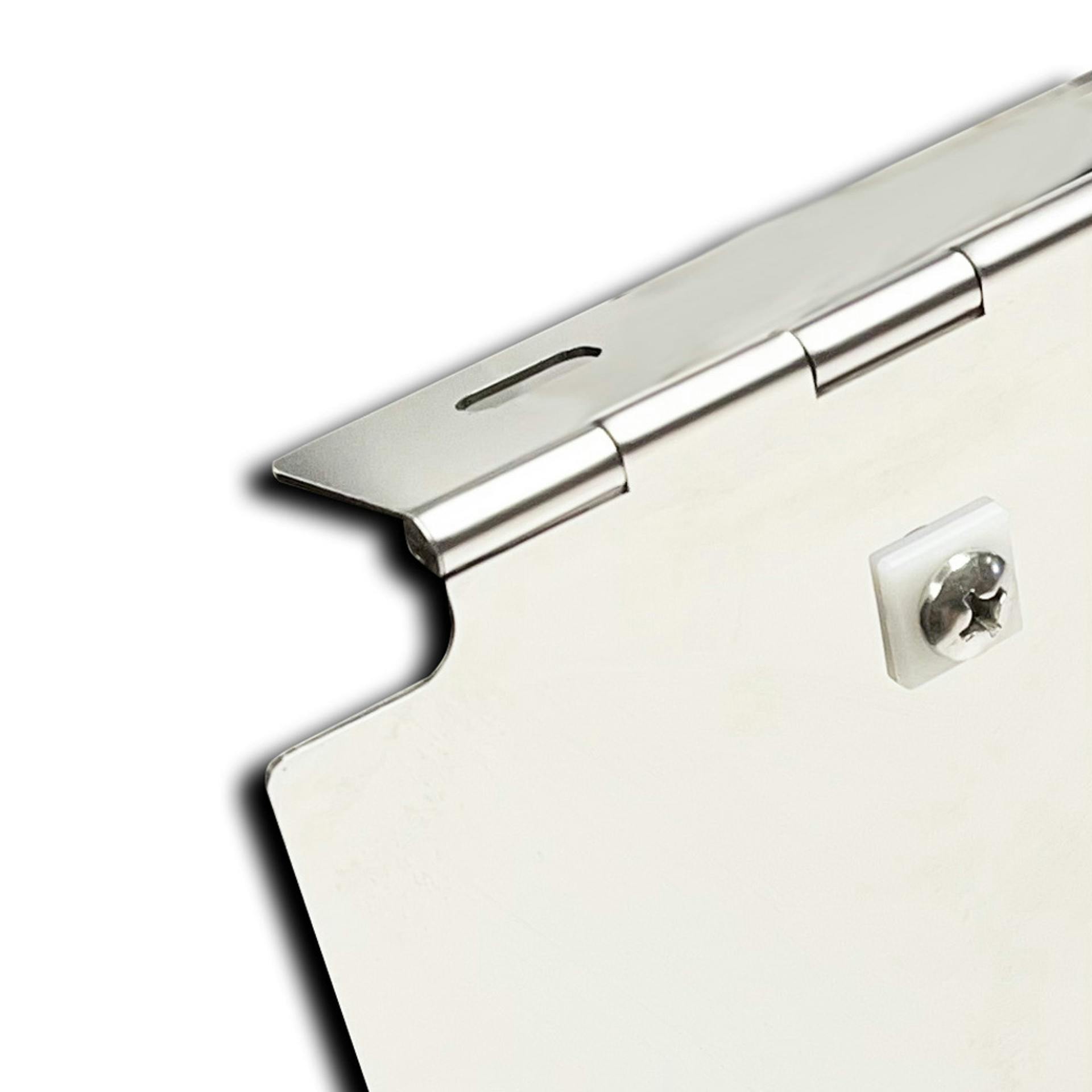 Peterbilt Stainless Steel Hinged License Plate Holder - Raney's Truck Parts