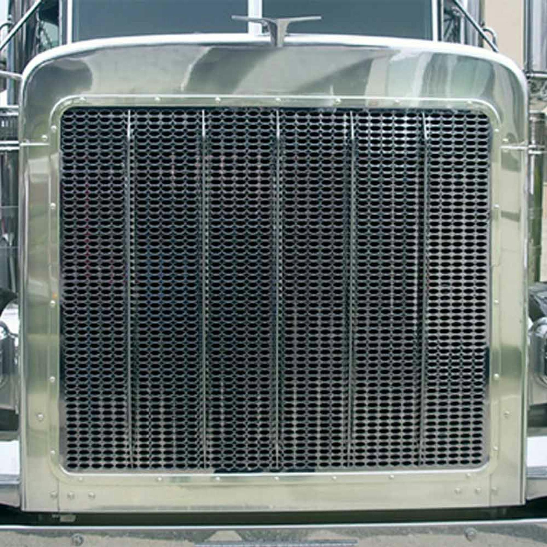Peterbilt 379 Extended Hood Stainless Steel Grill With Cut Outs - Raney ...