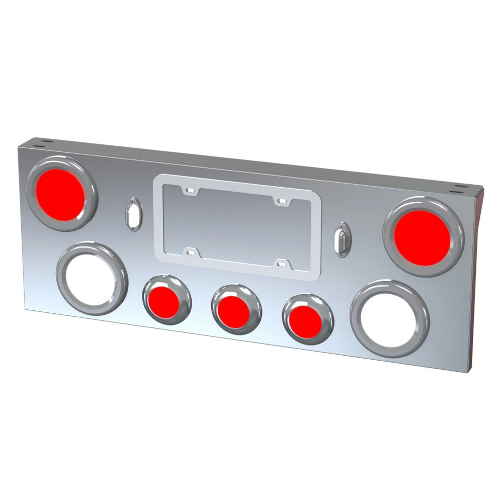 Stainless Steel Rear Center Panel with Built-In Under Glow Light Effect ...