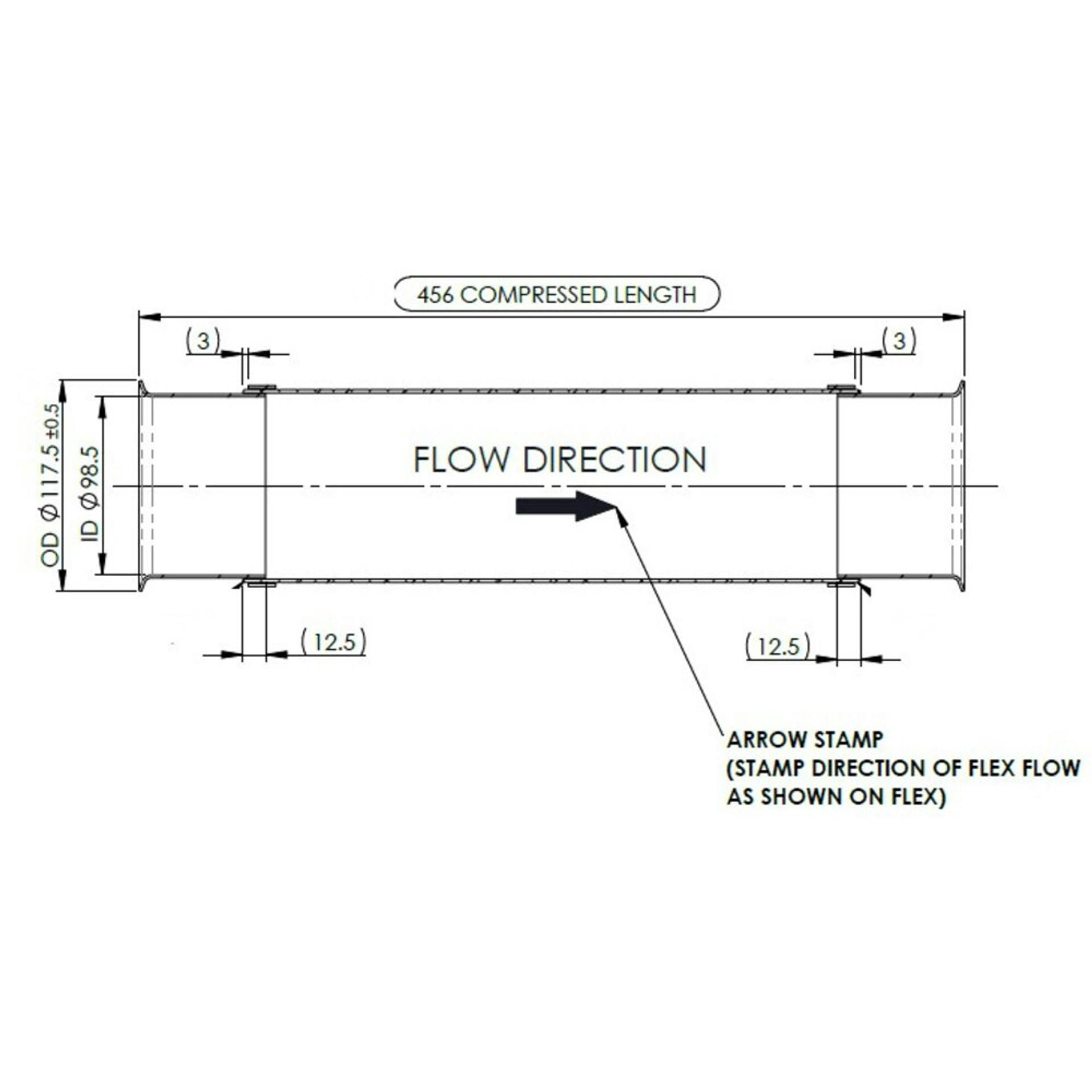 3.5" Aluminized Pre-Form Exhaust Clamp - Raney's Truck Parts