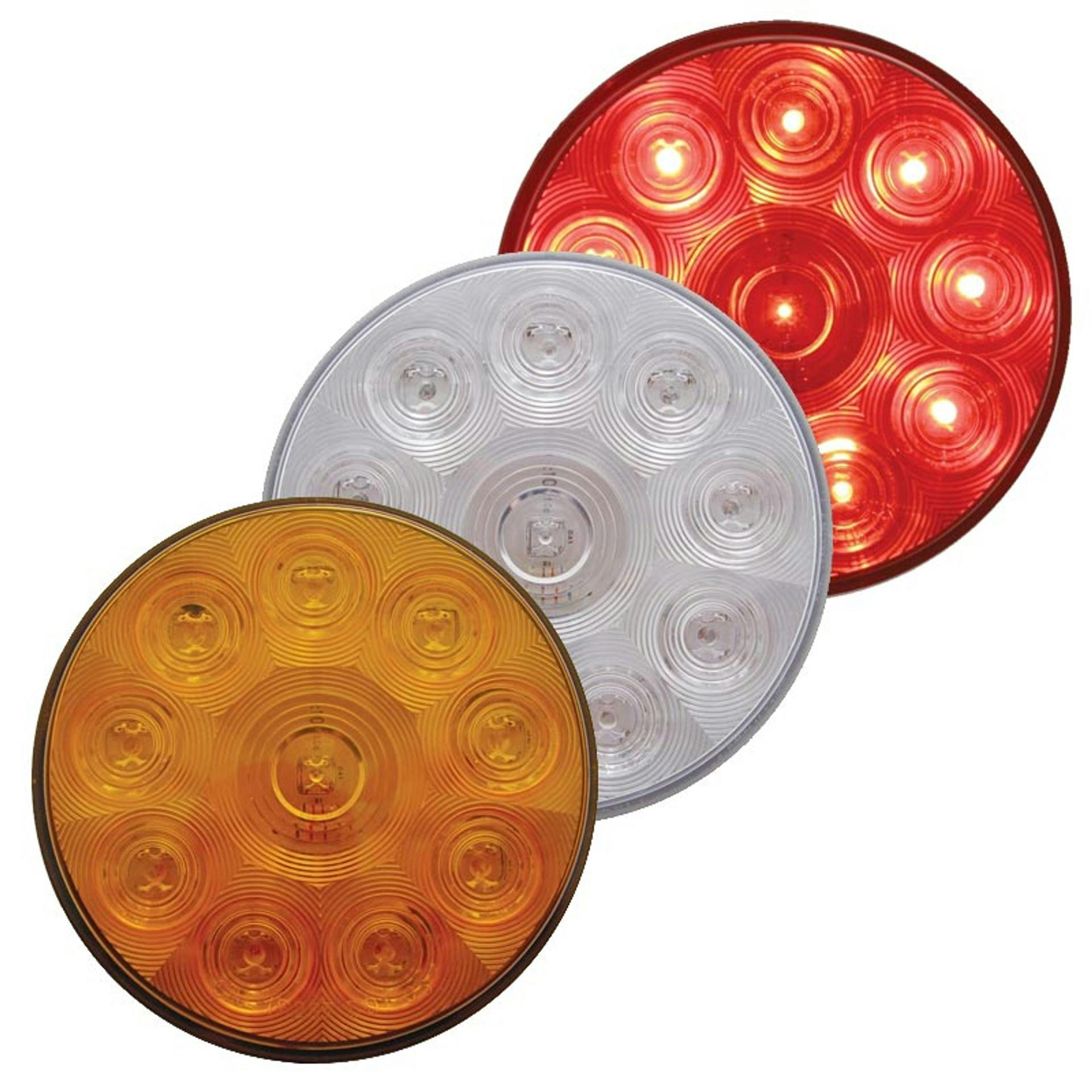 4" Round STT And Back-Up Combo LED Light - Raney's Truck Parts