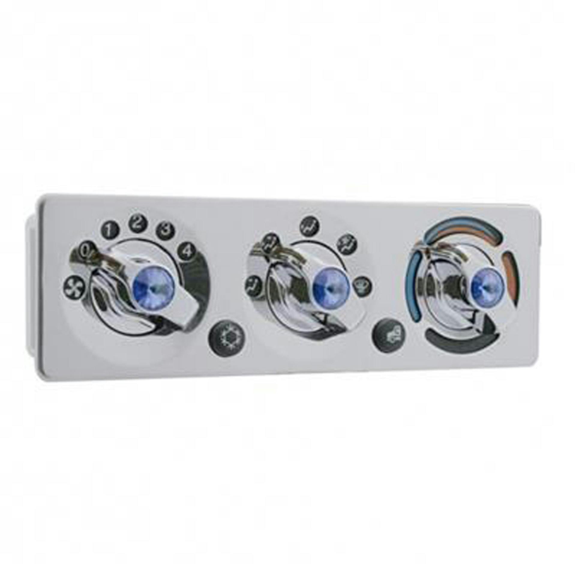 Peterbilt 2006+ Stainless Steel AC Control Plate - Raney's Truck Parts