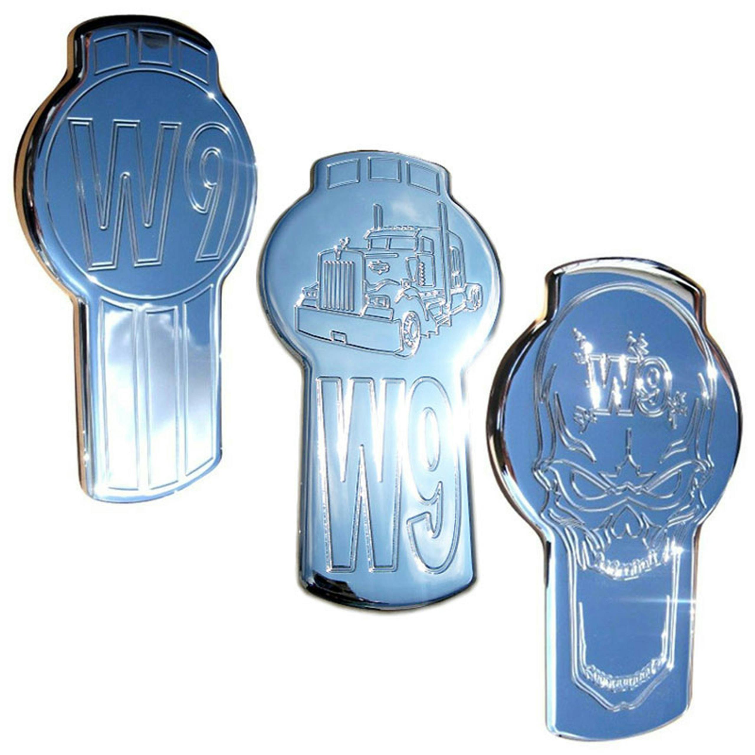 Lifetime Chrome Engraved Peterbilt 389 Unibilt Emblem - Raney's Truck Parts