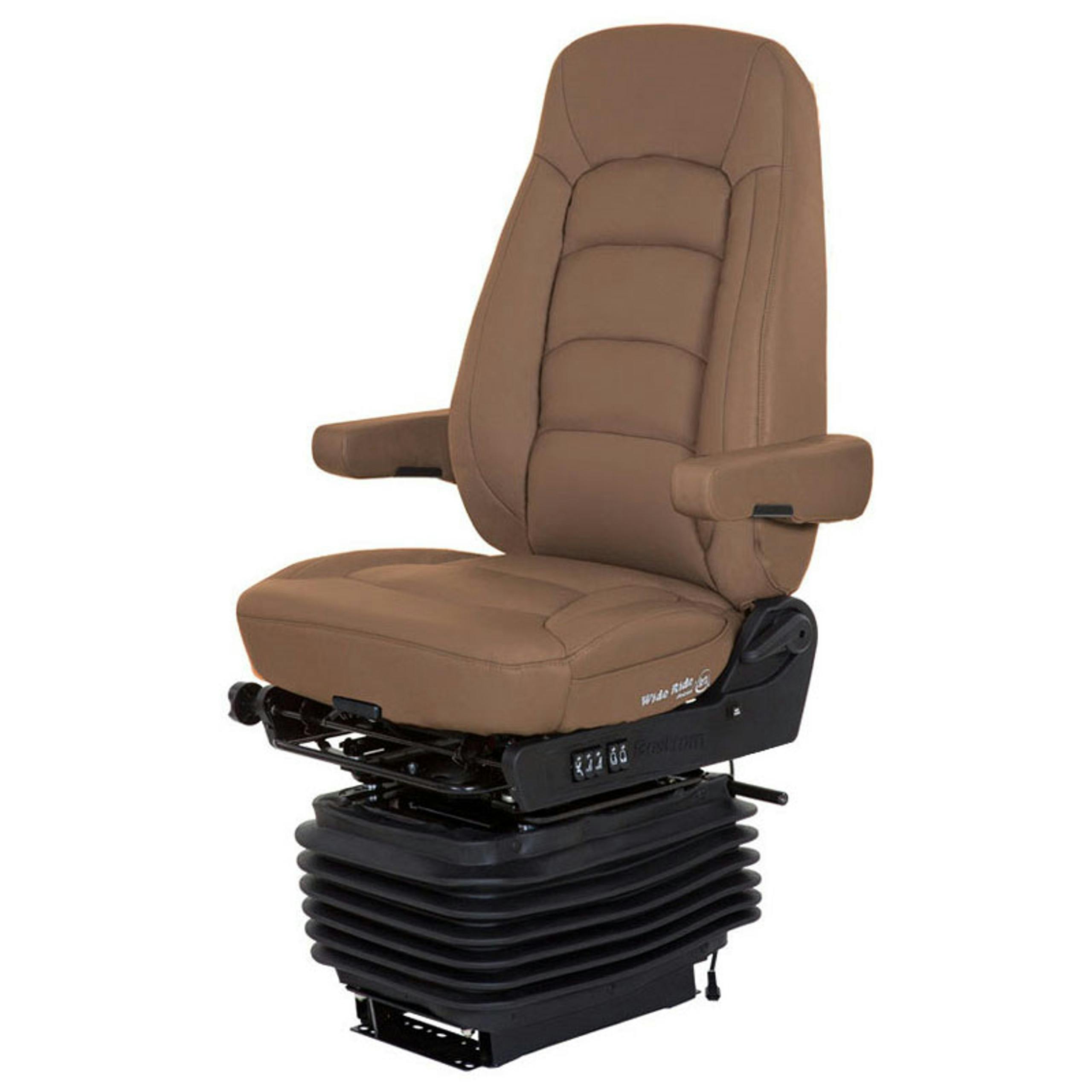 Bostrom Wide Ride II Seat Black/Grey Leather Serta Memory Foam With Low ...