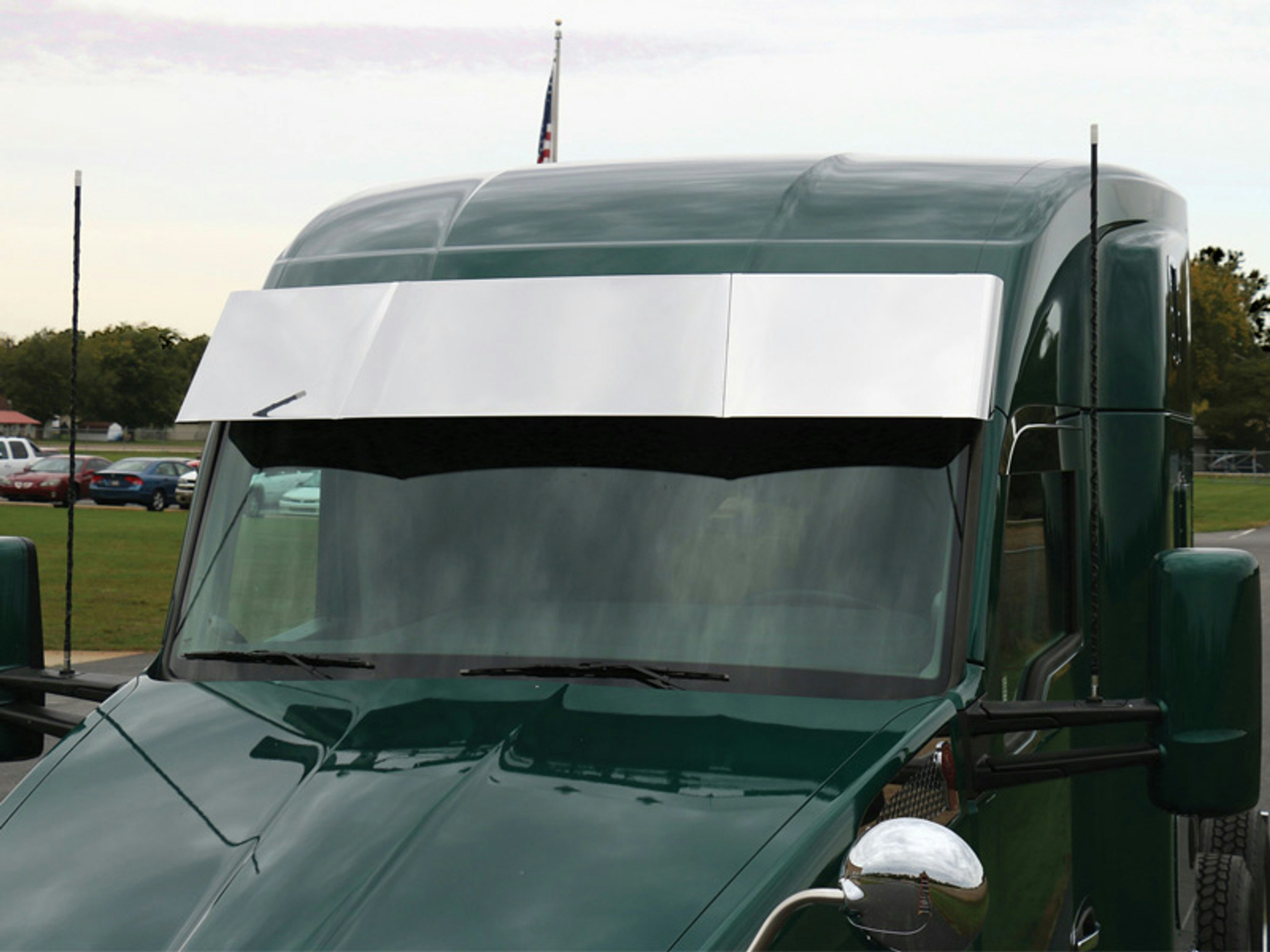 Kenworth Blind Mount 13" Drop Visor For Curved Windshields By RoadWorks ...