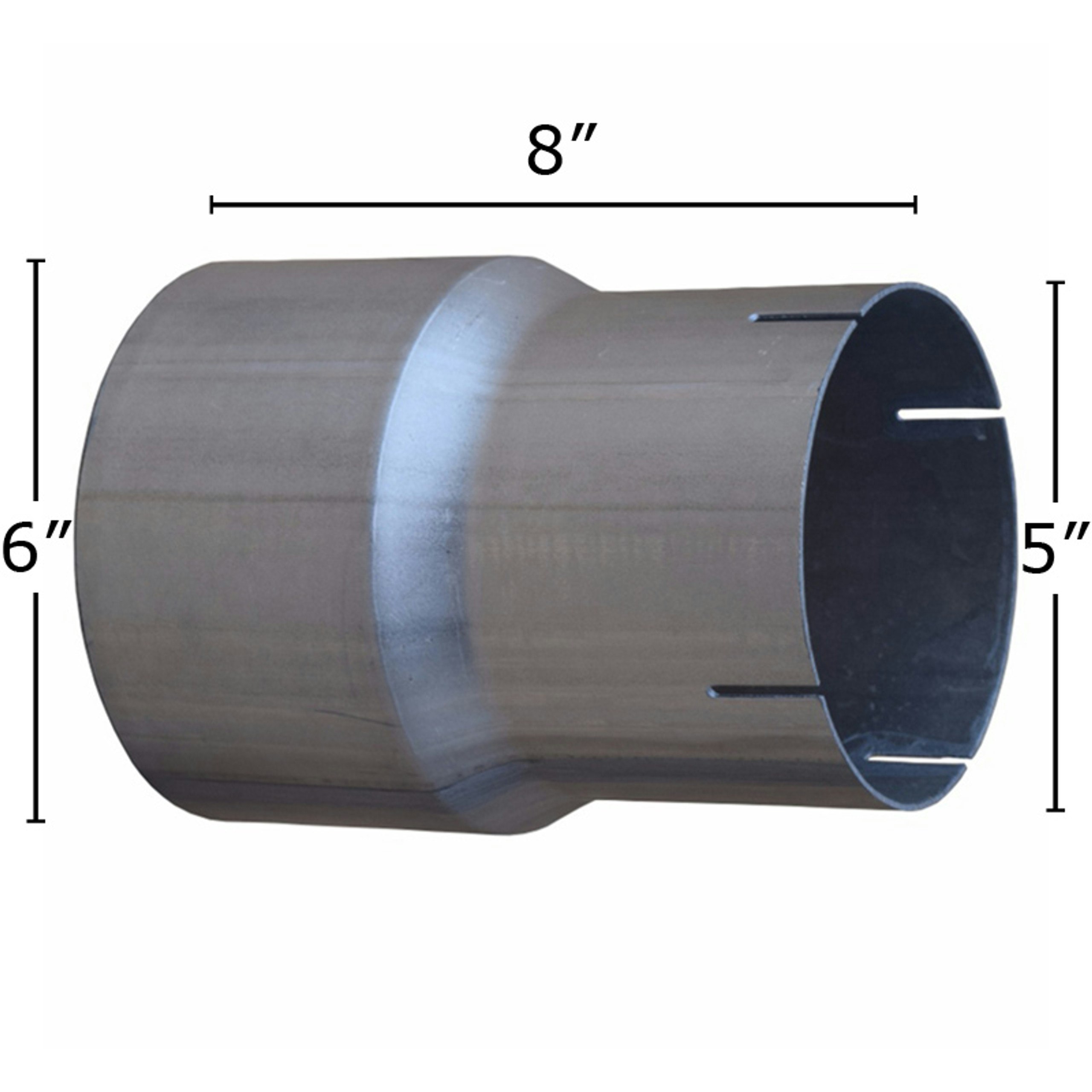 Aluminized Exhaust Reducer - 6" To 5" - Raney's Truck Parts