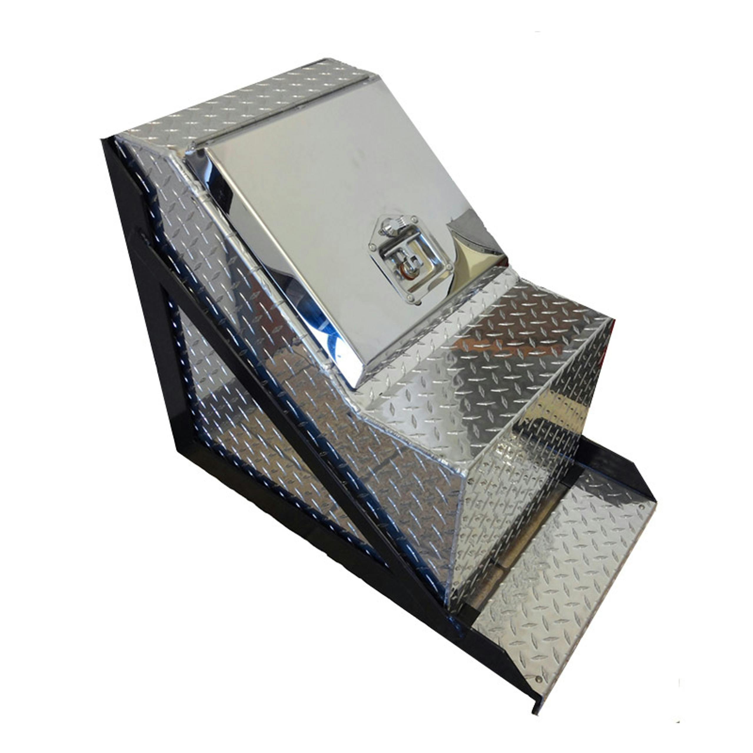 Enclosed 3 Door Aluminum Rack By Brunner Fabrication - Raney's Truck Parts