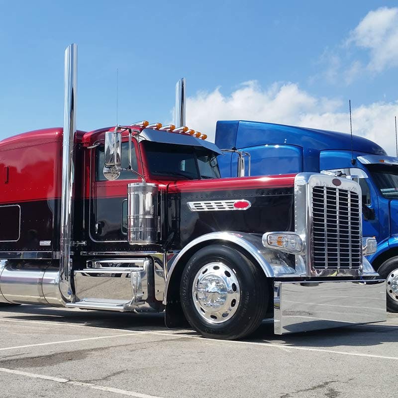 Peterbilt 379 389 Chrome Mitered End Bumper By RoadWorks - Raney's ...