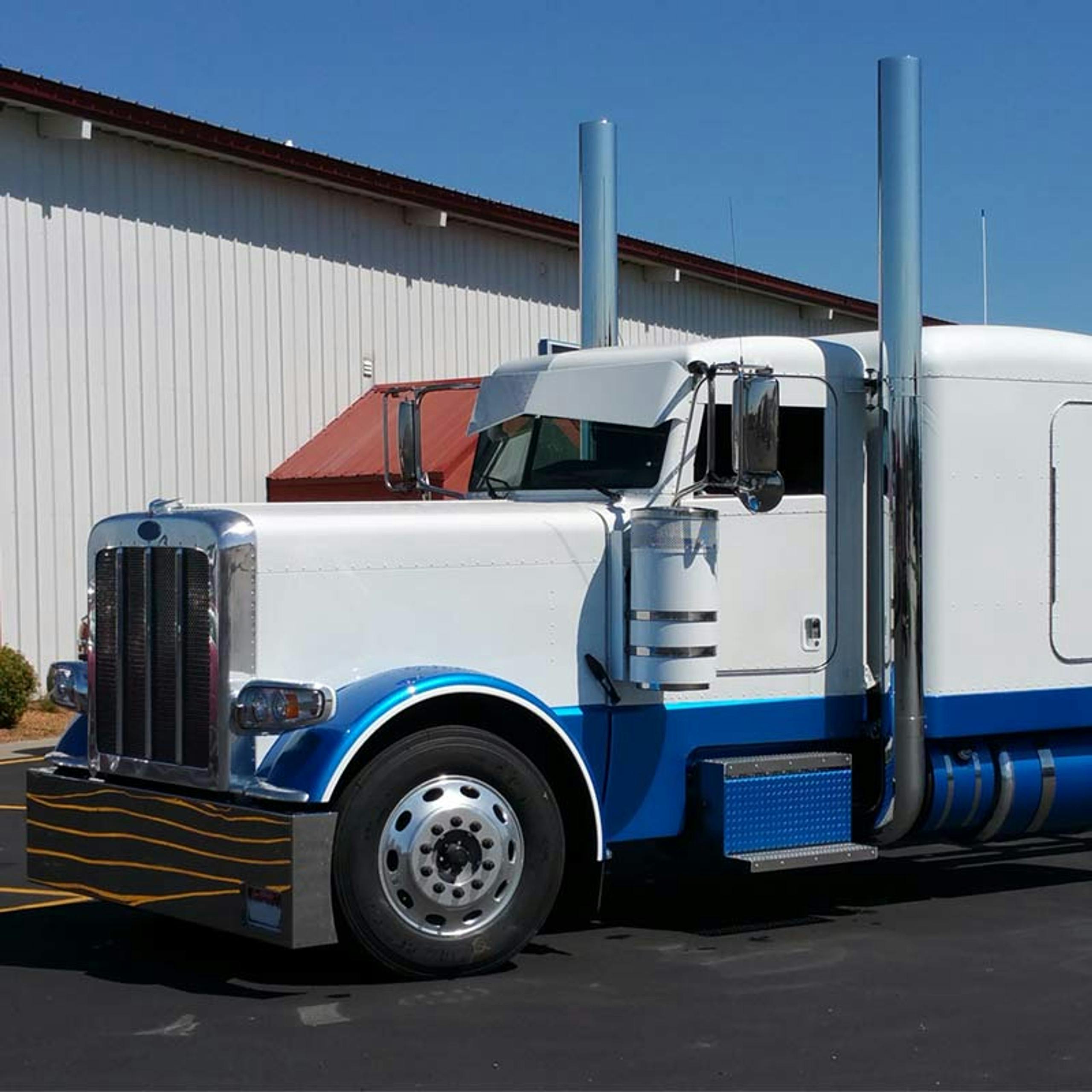 Peterbilt 389 Glider Chrome Plated Stainless Steel 7" Exhaust Kit By ...