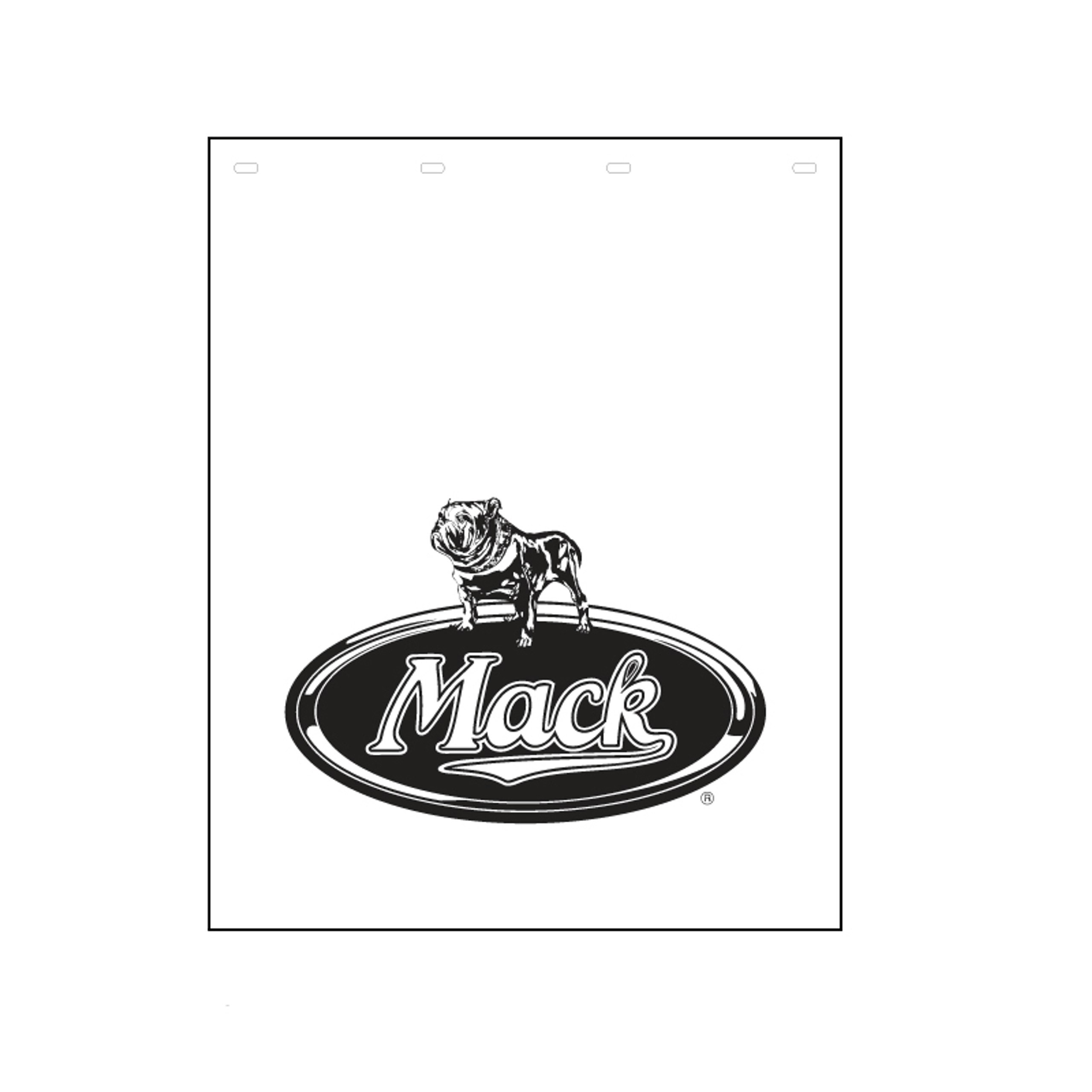 Mack Bulldog Logo Poly Mud Flap