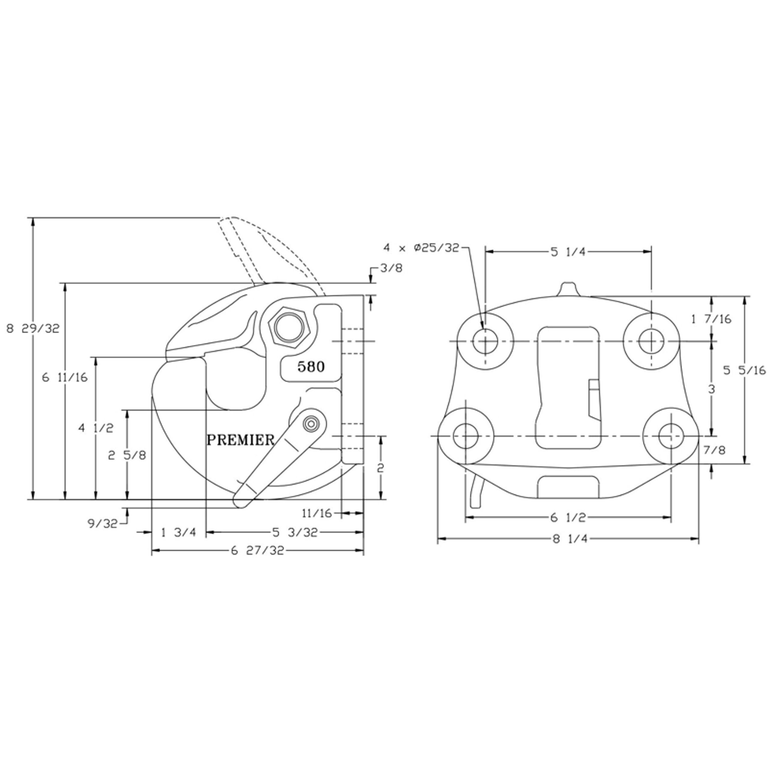 270 Premalloy Pintle Hitch Slack Reducing Coupling By Premier ...