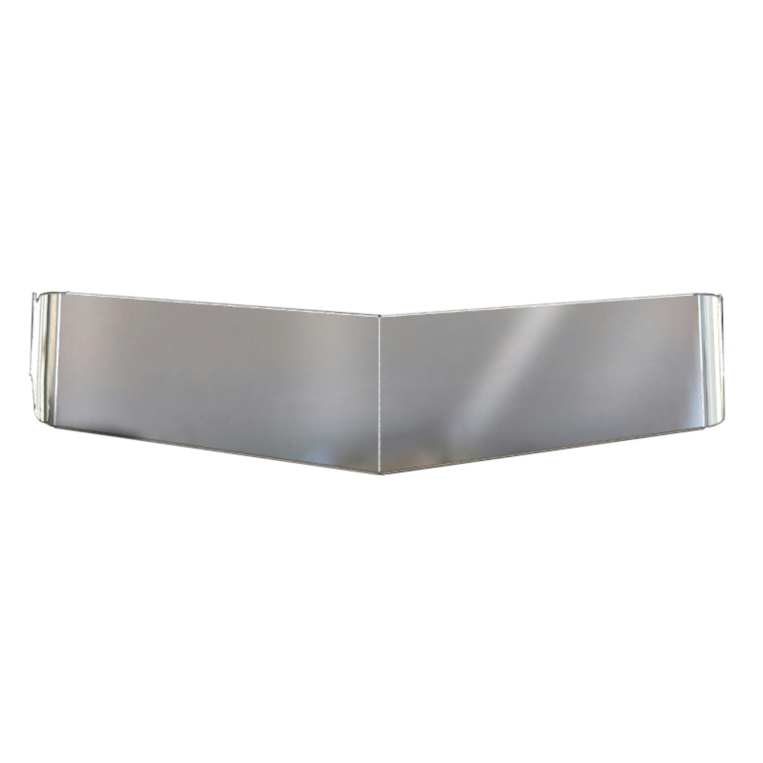 Kenworth W900 T800 T660 12" Stainless Steel Drop Visor For Curved ...