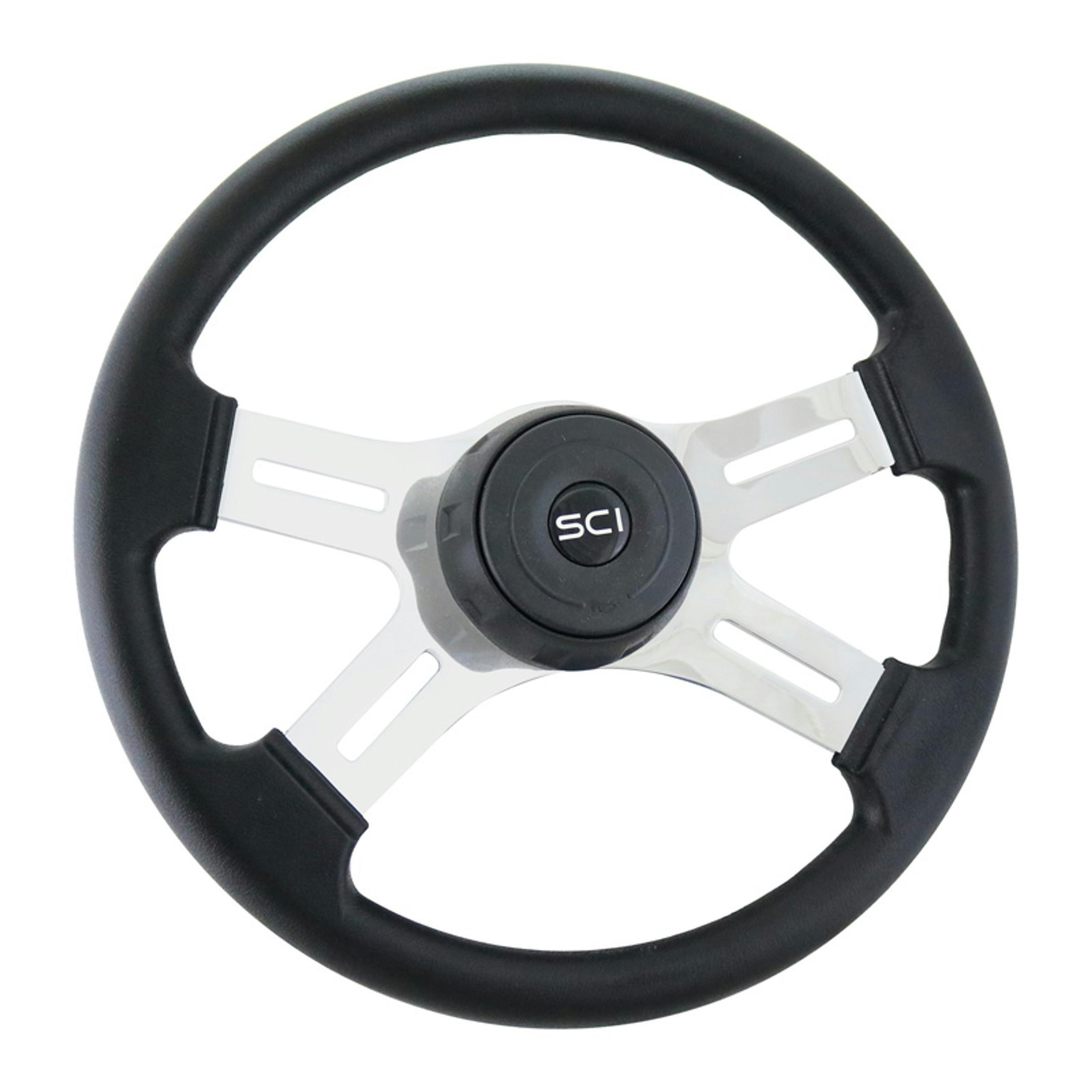 16" Classic Polyurethane SCI Steering Wheel (Black) - Raney's Truck Parts