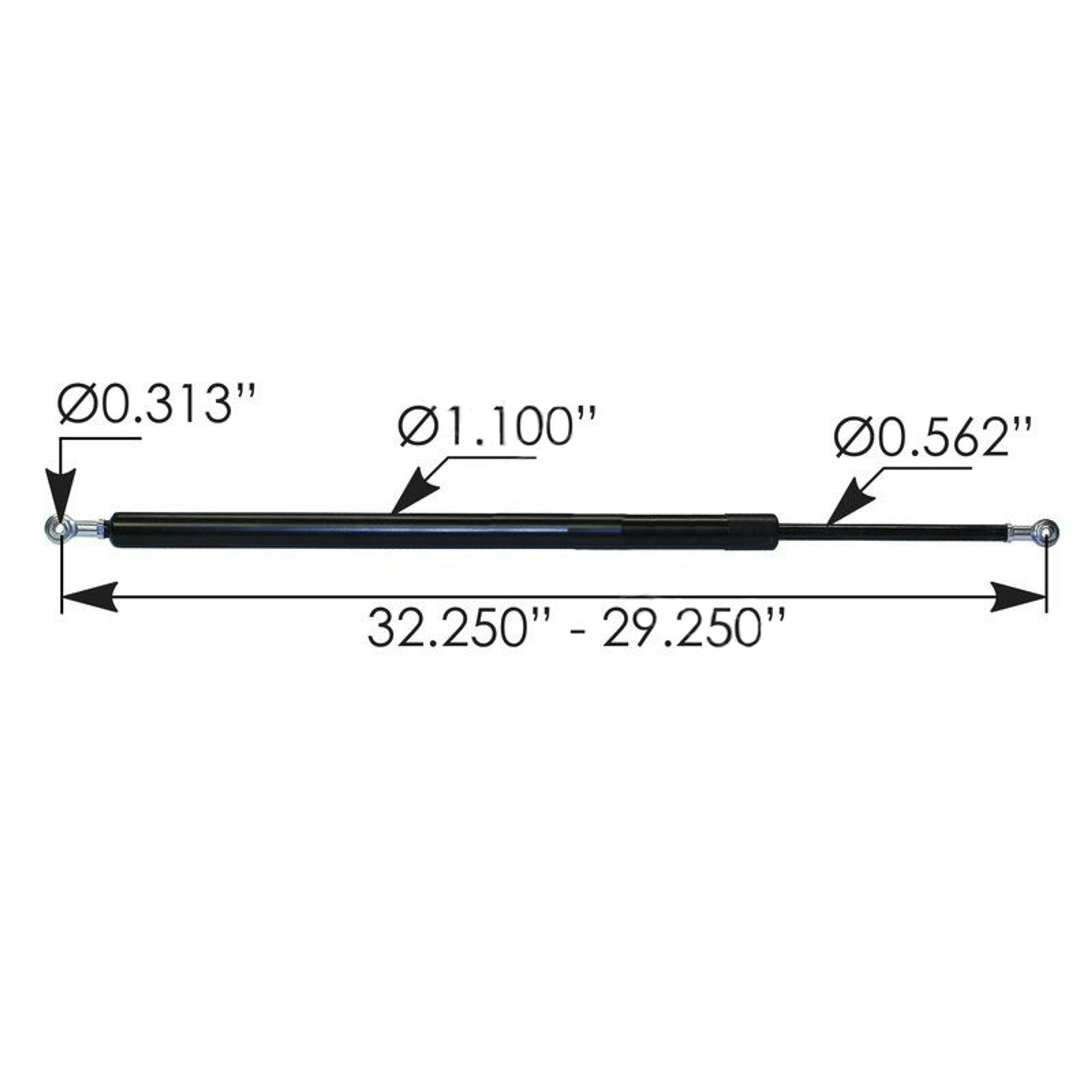 Peterbilt 567 579 587 Hood Assist Strut - Raney's Truck Parts