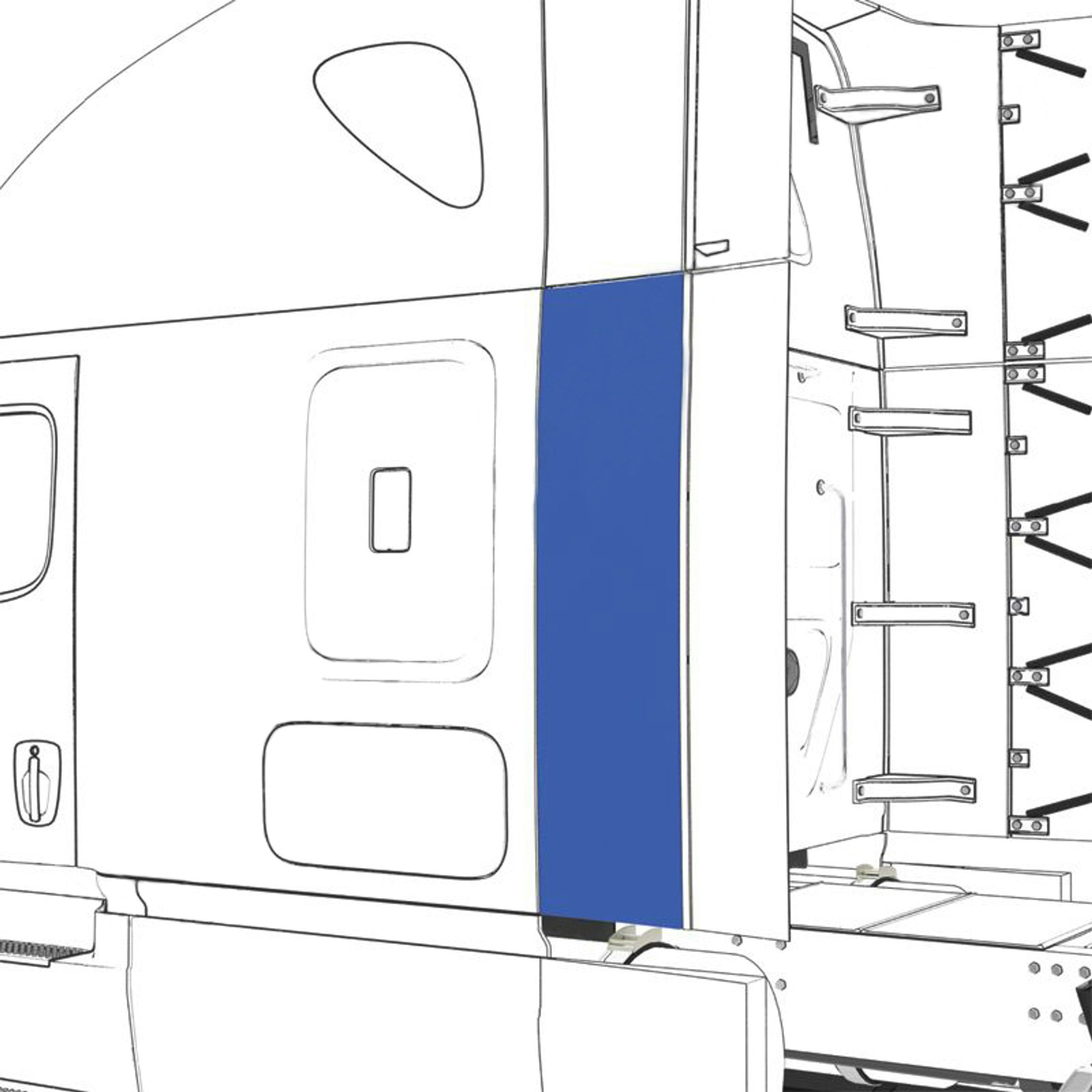 Freightliner Cascadia Rear Sleeper Fairings A22-67506-004 A22-67506-005