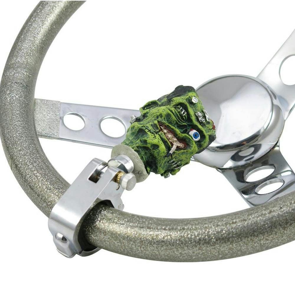 Universal Chrome Skull Steering Wheel Spinner - Raney's Truck Parts