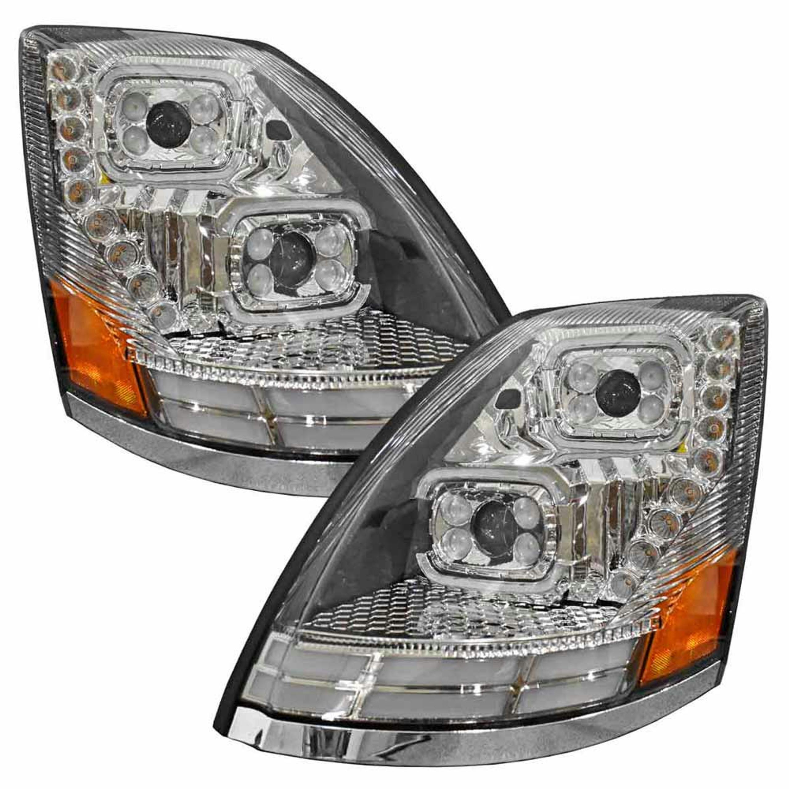 Volvo VNL VNR VN Full LED Headlights 2018-2021 23680018 23680020 ...