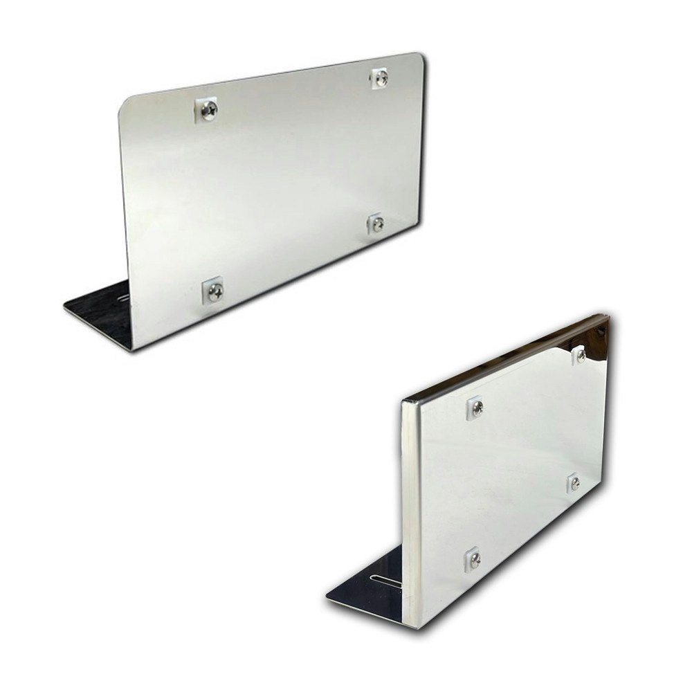 Universal Stainless Steel Hinged License Plate Holder By Iowa Customs ...