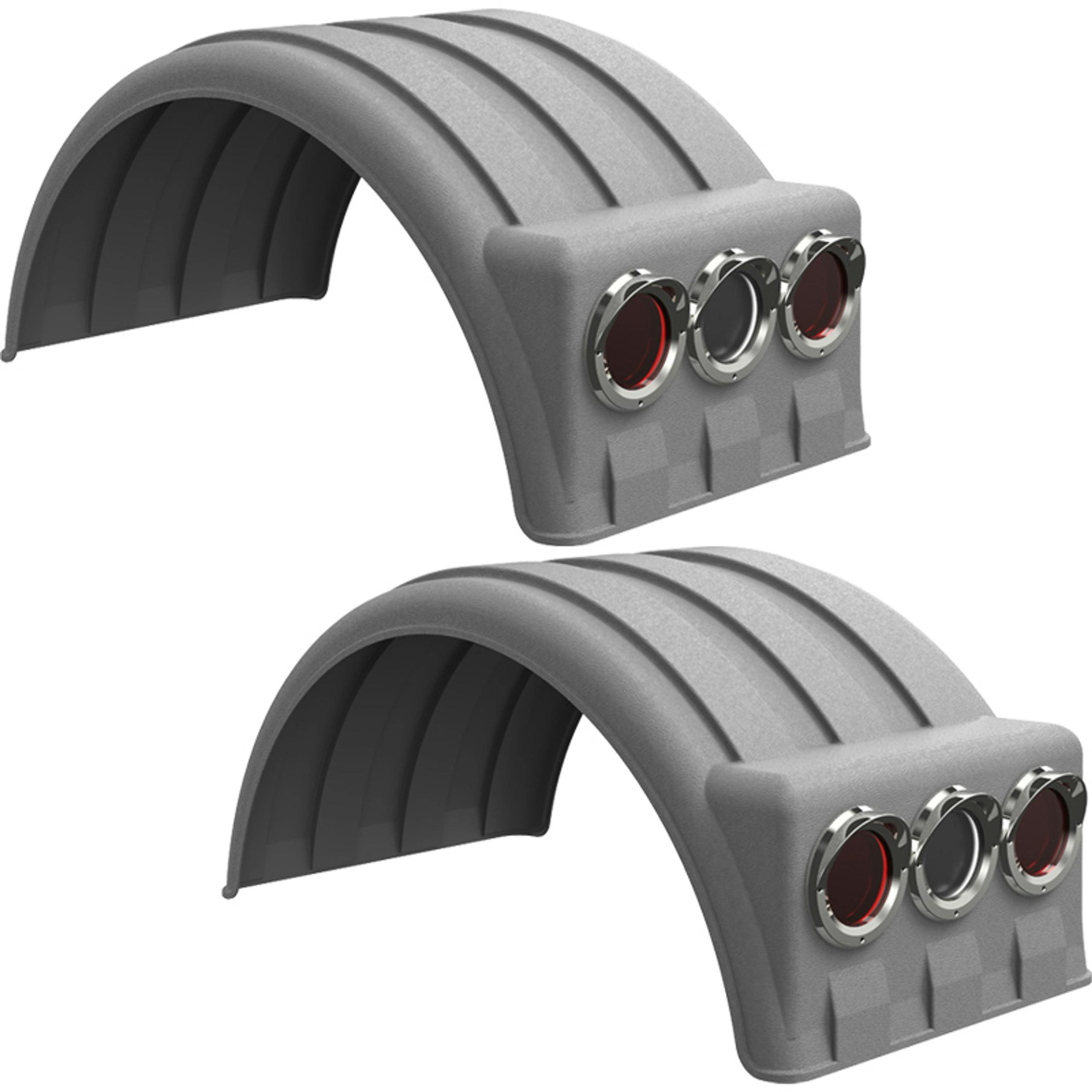 Poly Fenders Black For 19.5" Dual Rear Wheels Single Axle - Raney's ...