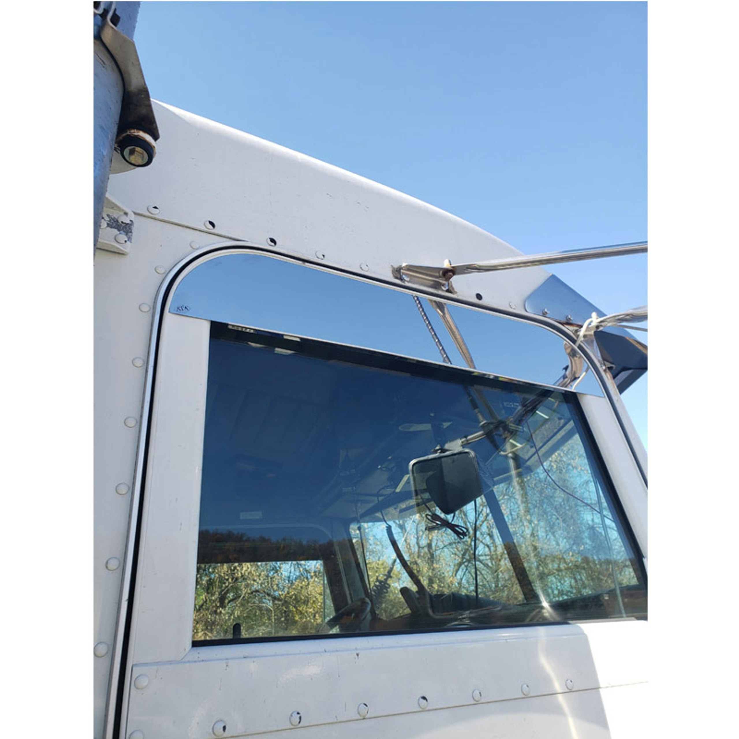 Peterbilt Chop Top Window Trim 304 Stainless Steel - Raney's Truck Parts