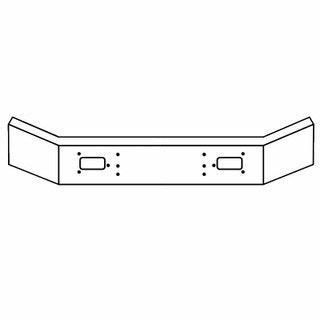 Mack R Model Chrome Bumper By Valley Chrome - Raney's Truck Parts