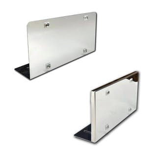 Peterbilt Stainless Steel Hinged License Plate Holder - Raney's Truck Parts