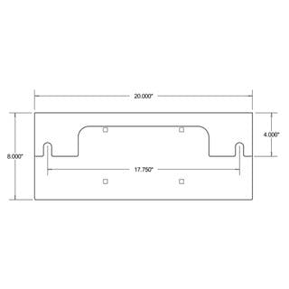 Peterbilt Stainless Steel Hinged License Plate Holder - Raney's Truck Parts