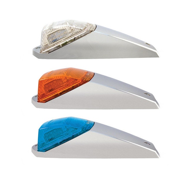 2" Round Dual Revolution Red & Blue LED Marker Light - Raney's Truck Parts