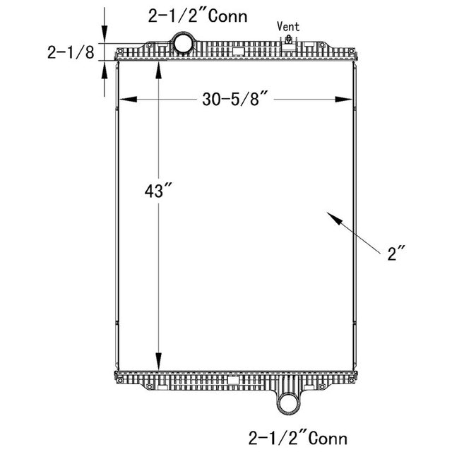 Kenworth Peterbilt Radiator N9414003 N9414001