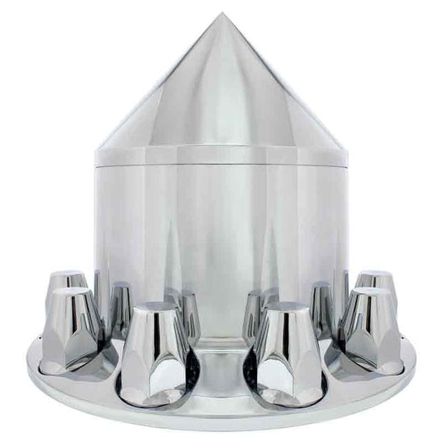 Chrome Rear Axle Wheel Cover w Hubcap & Lug Nut Covers The Gladiator ...